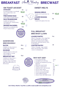 Daytime Menus - Ann's Pantry