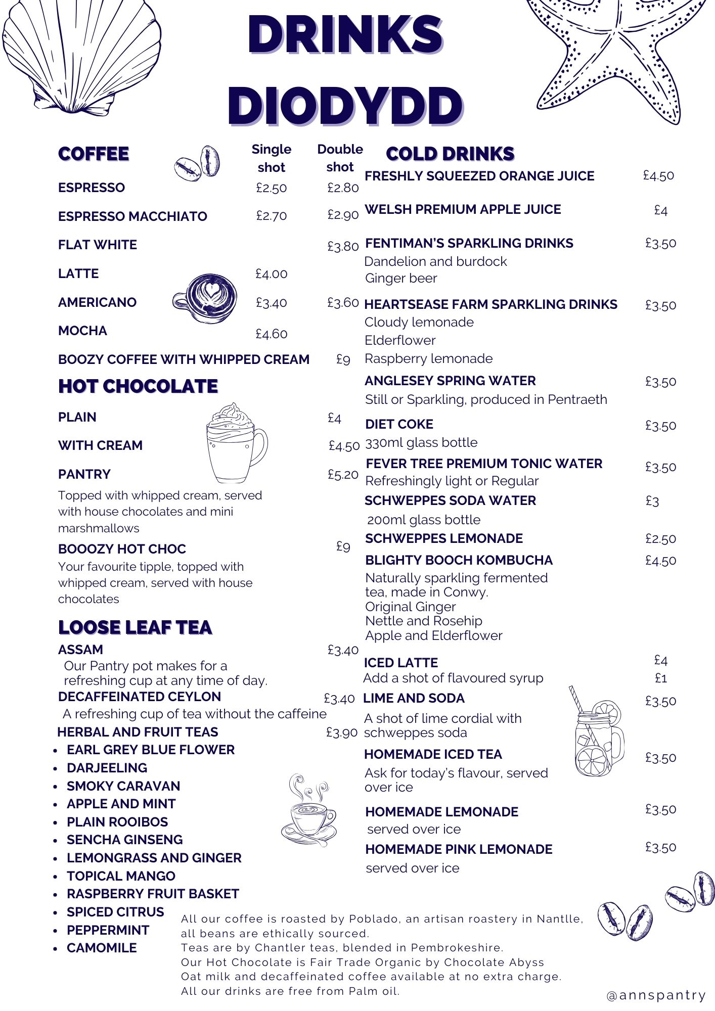 Daytime Menus - Ann's Pantry