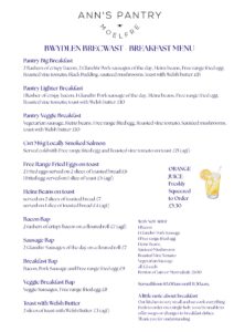 Ann’s Pantry Food & Menus | Seasonal Dishes & Afternoon Tea